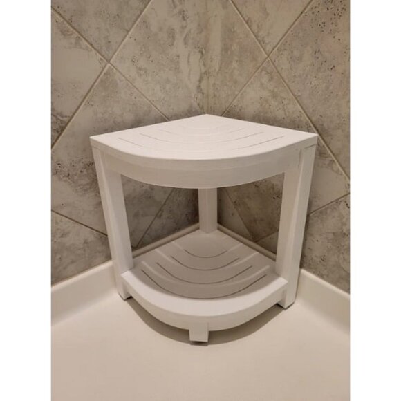 Bath | Shower Bench For Inside Shower White Hdps Corner Shower Stool ...